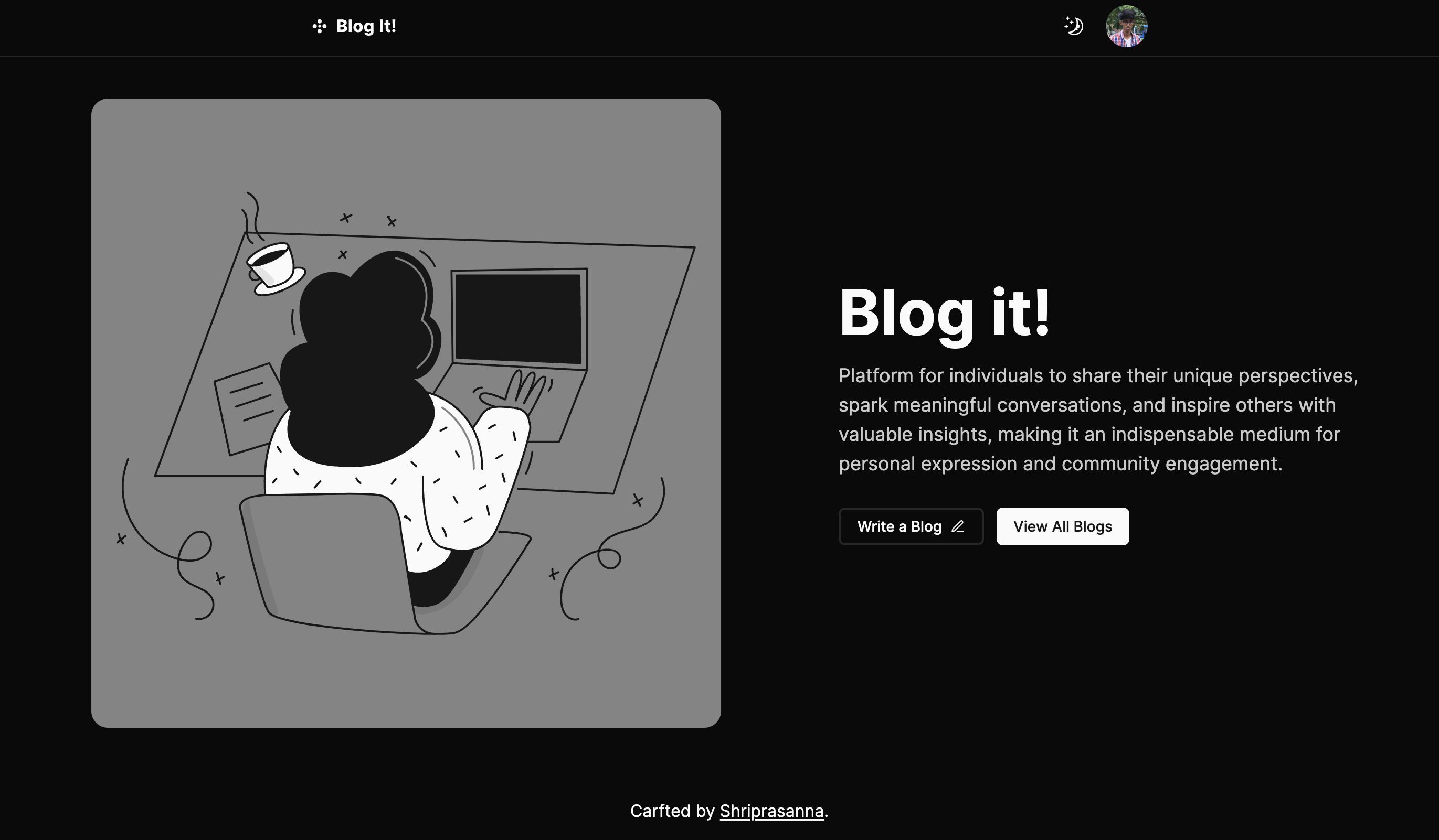 GitHub - shrix1/blog: Full Stack Simple blog App
