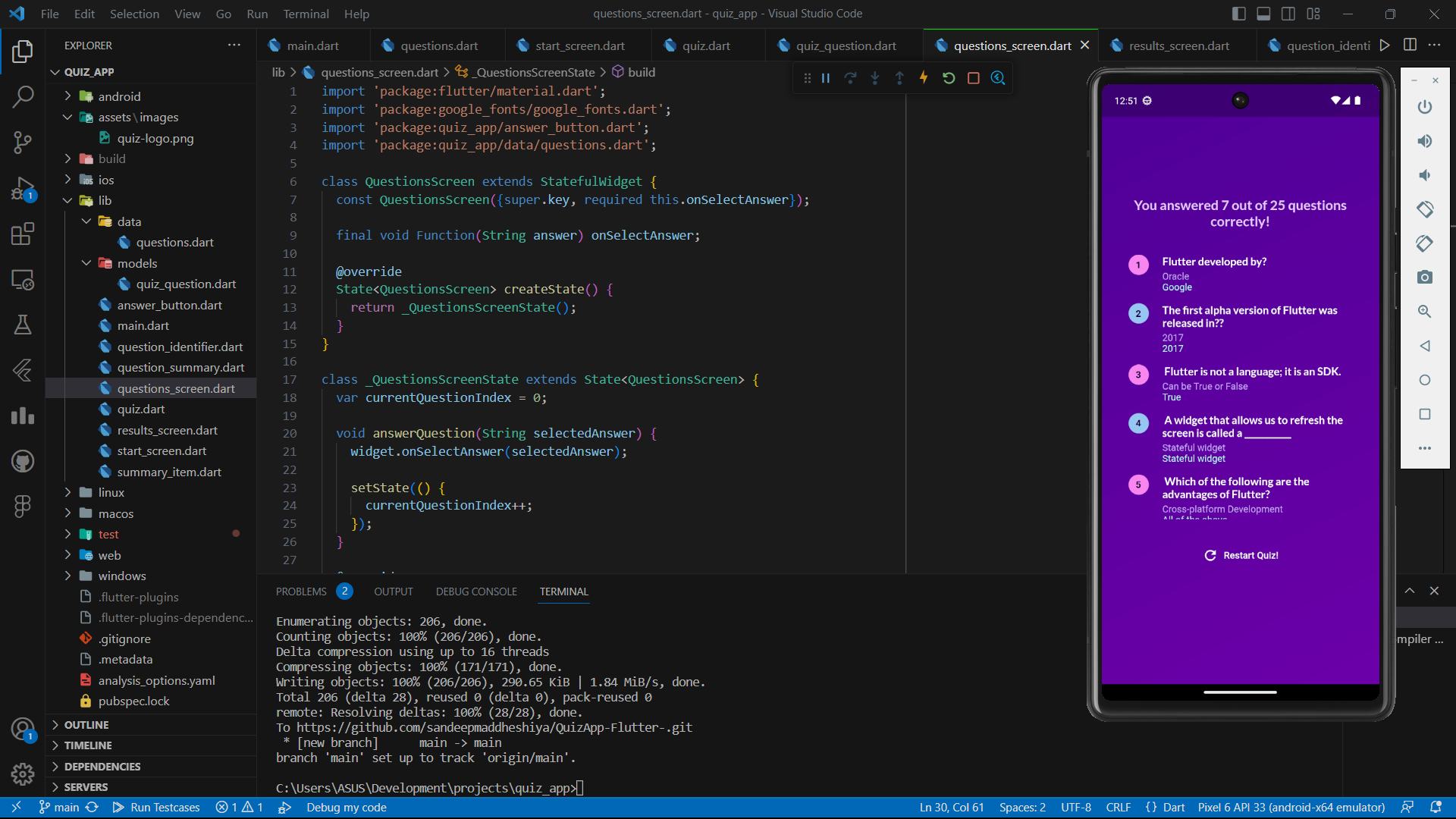 GitHub - sandeepmaddheshiya/QuizApp-Flutter- GitHub - sandeepmaddheshiya/QuizApp-Flutter-