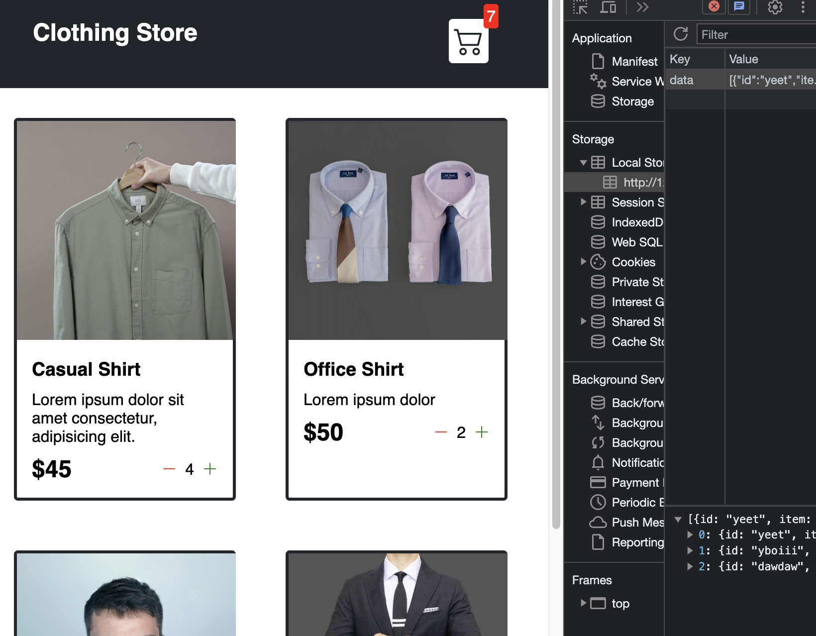 GitHub - seanwsutter/cart