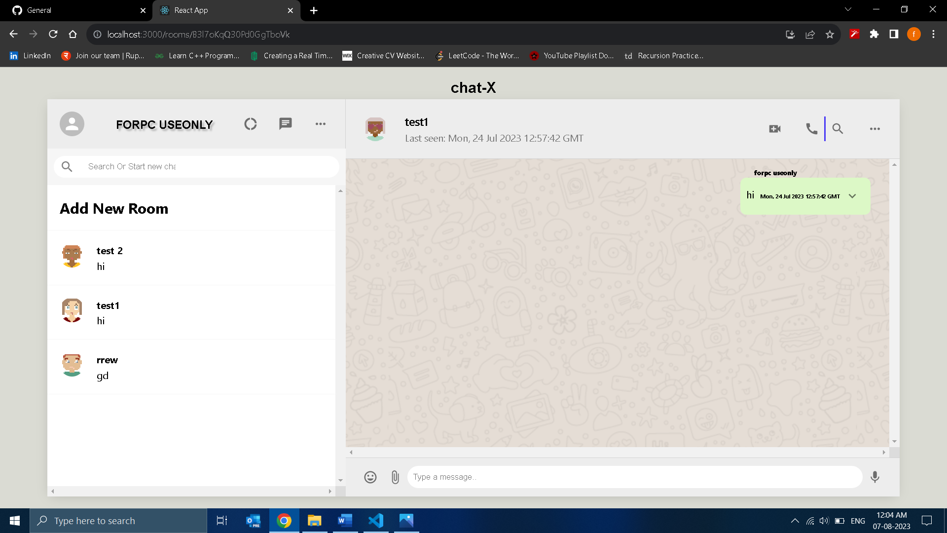 GitHub - Aman-Kumar-Gautam/chat-X-WhatsApp-Clone