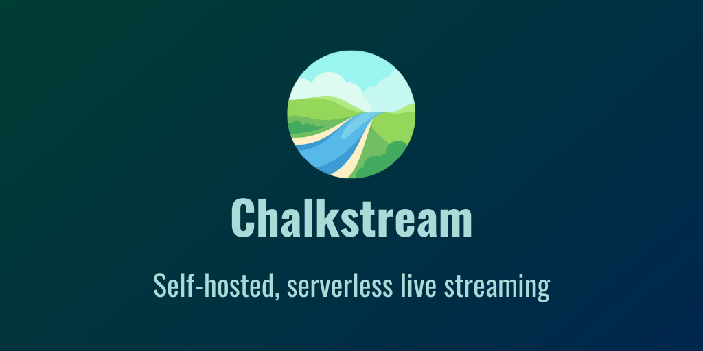 GitHub - ascorbic/chalkstream: chalkstream