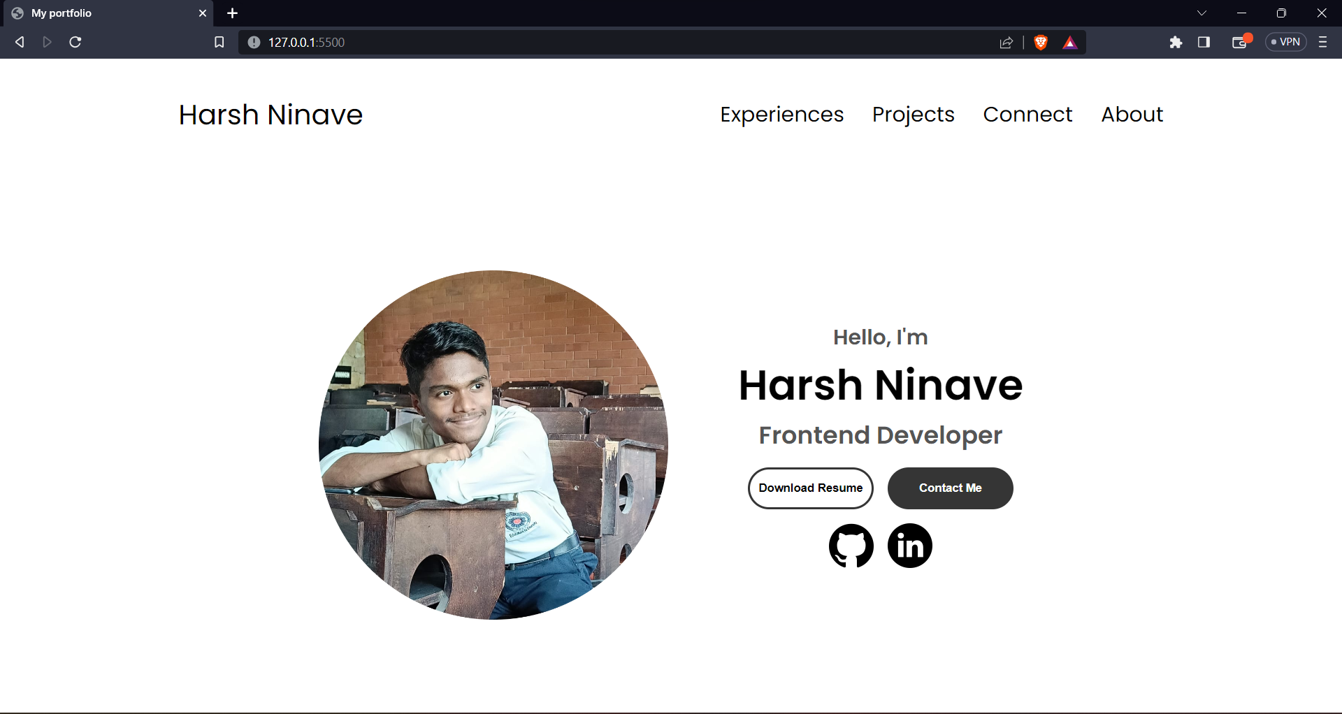 GitHub - Harshninave04/Personal-Portfolio: Portfolio website