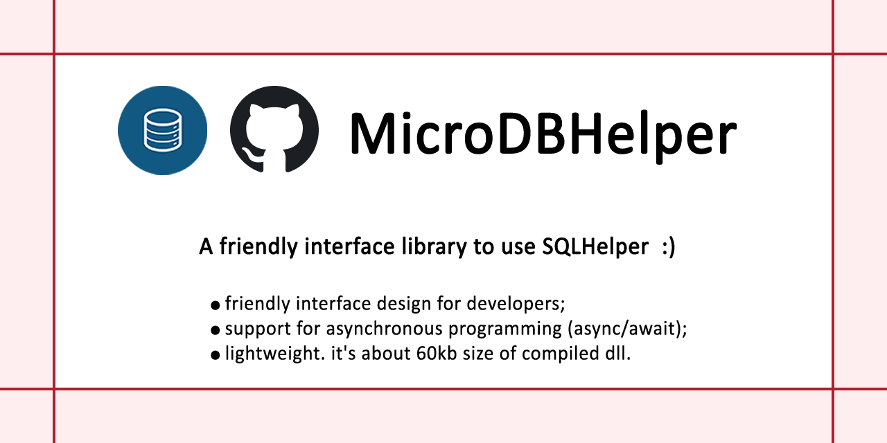 GitHub - DoraemonYu/MicroDBHelper: A friendly interface library to use SQLHelper