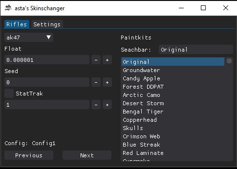 GitHub - F4sta/asta_SkinChanger: CSGO external skinchanger made by asta in Python. Read and ...