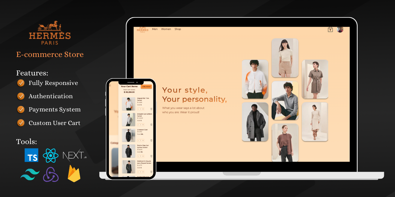 GitHub - MacCormanes/Hermes: A fully responsive and elegant e-commerce store with complete ...