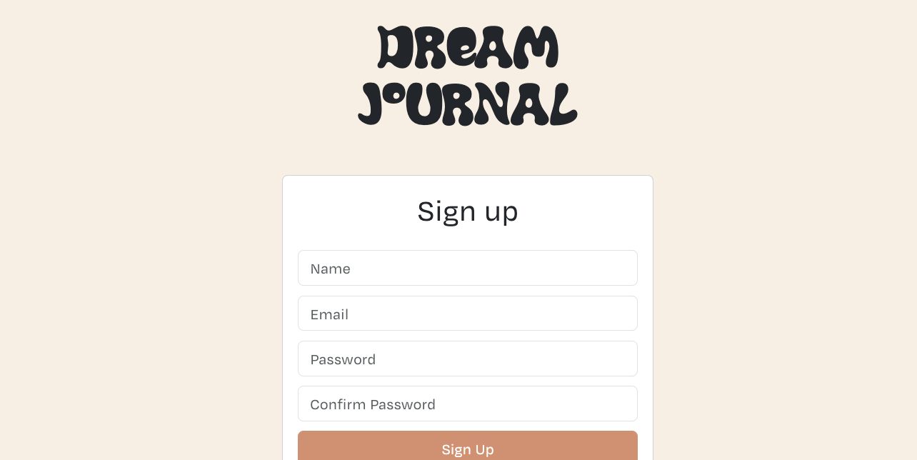 GitHub - Andrea-Galindo/dreamjournal-app
