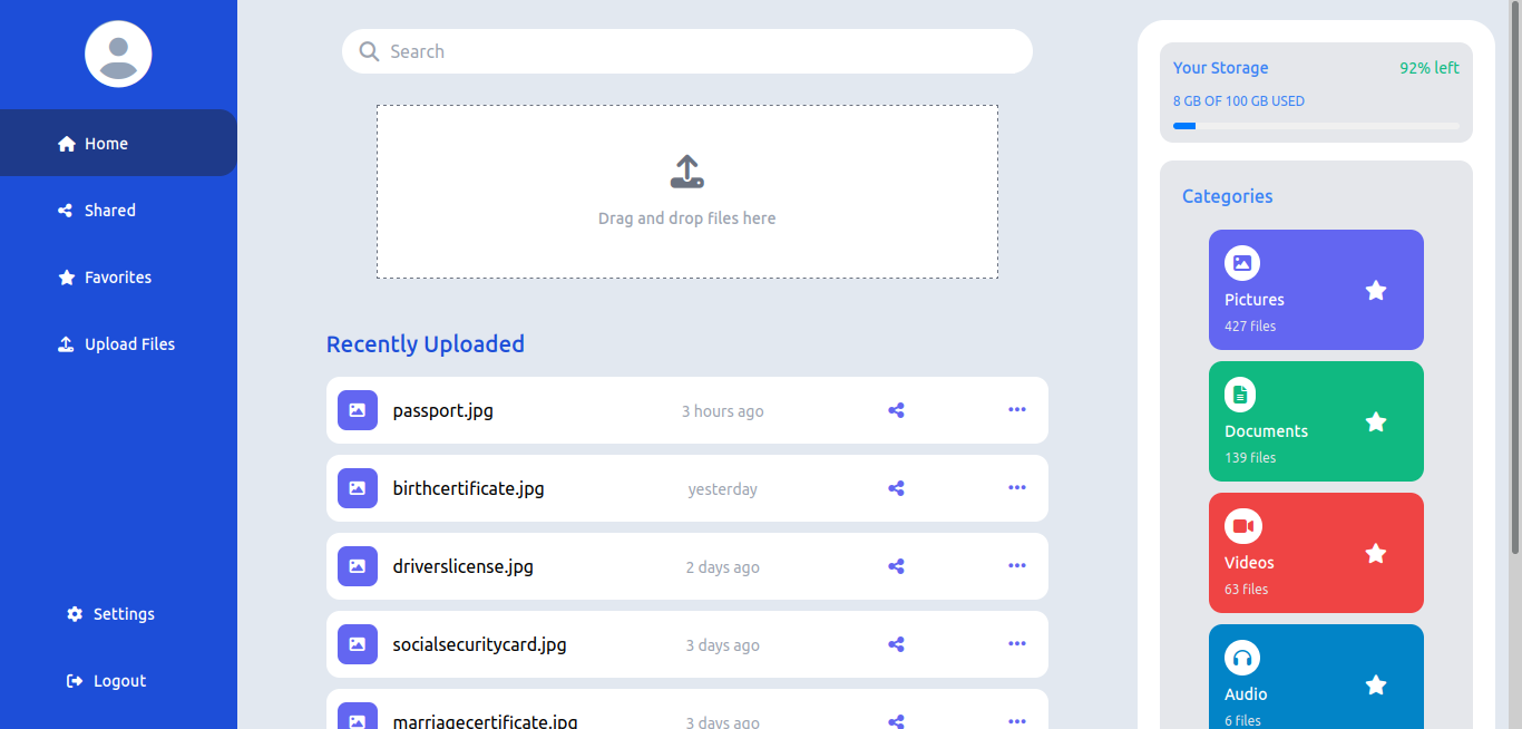 GitHub - darksuei/cloudwave: :octocat:⭐ This is a cloud storage web application where users can ...