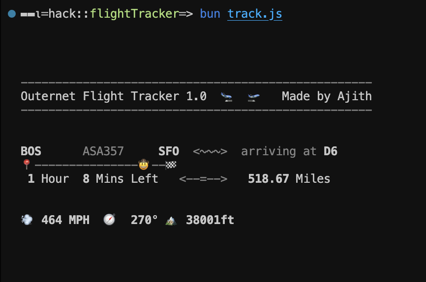 GitHub - NalinPlad/OuterFlightTracker: A flight tracker made in 6 hours ...