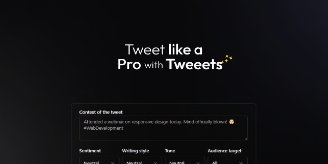 GitHub - Steellgold/tweeets: 🐦 Tweet like your tweets