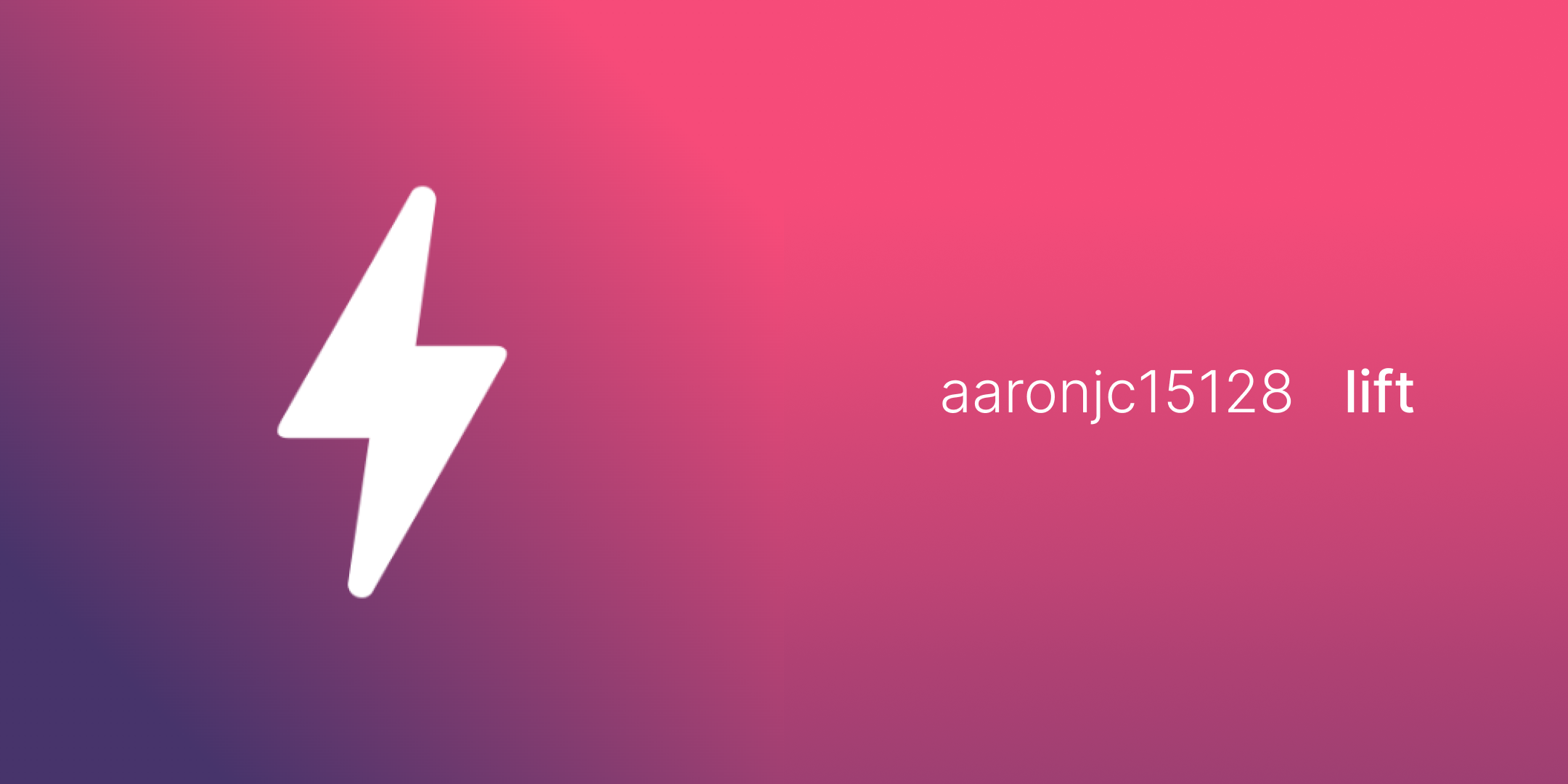 GitHub - aaronjc15128/lift: A simple workout app.