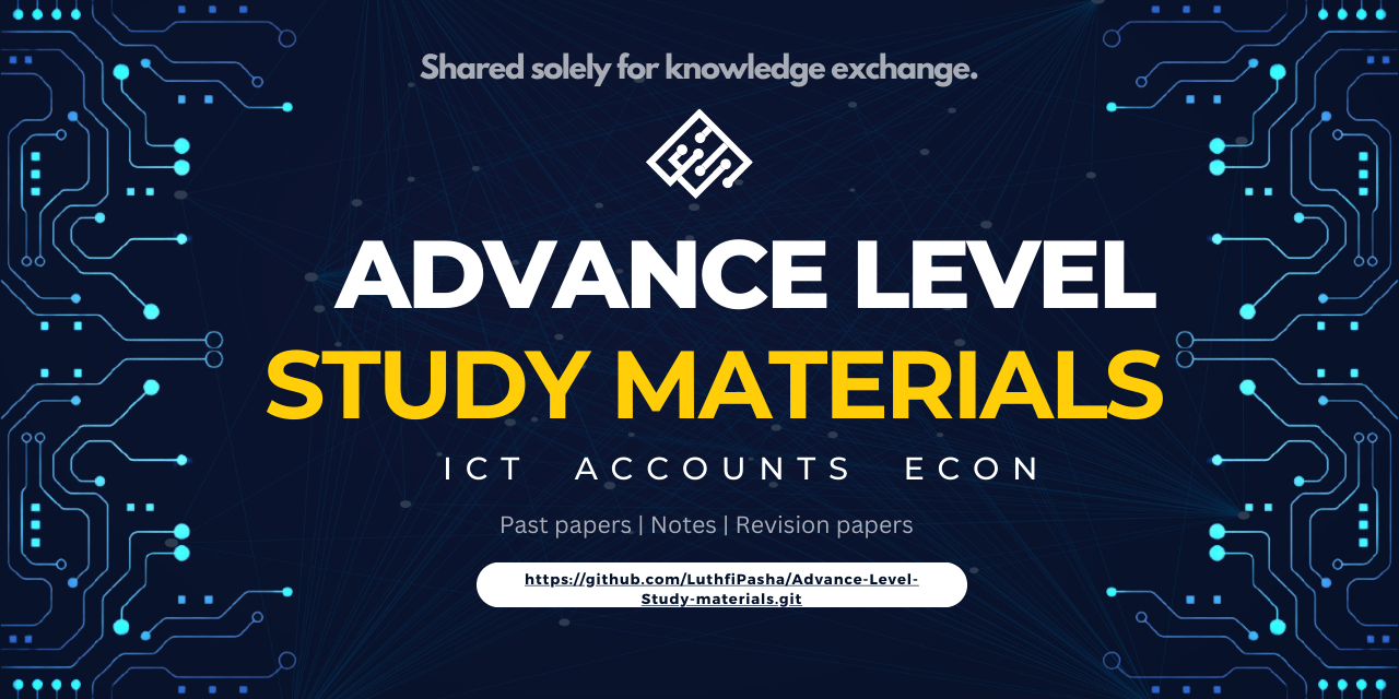 GitHub - LuthfiPasha/Advance-Level-Study-materials: Hi, These study ...