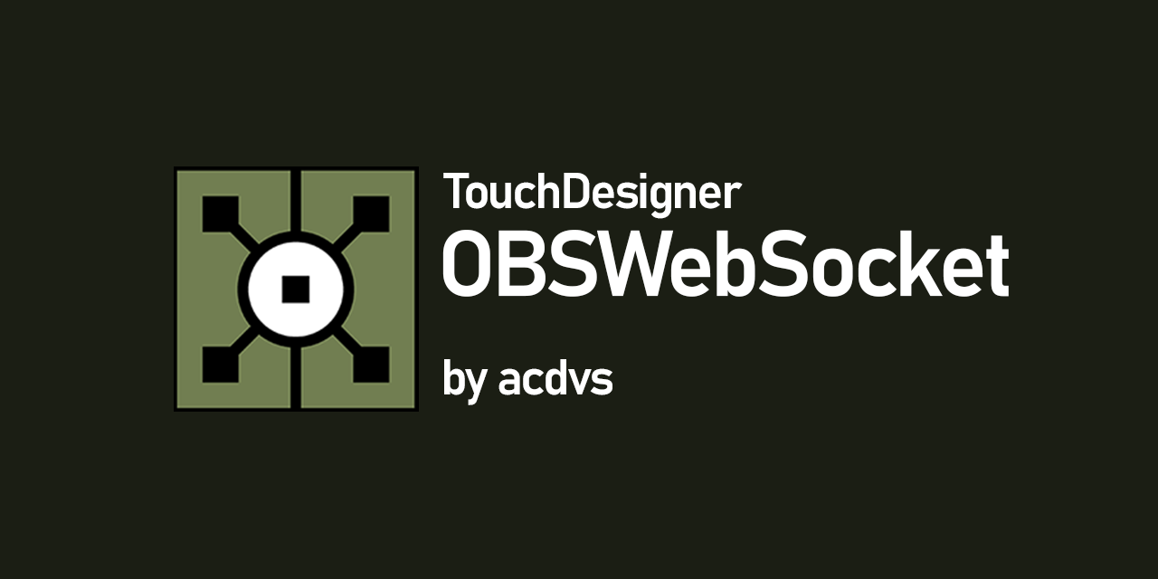 GitHub - acdvs/TD-OBSWebSocket: A packaged TouchDesigner component that connects to an OBS ...