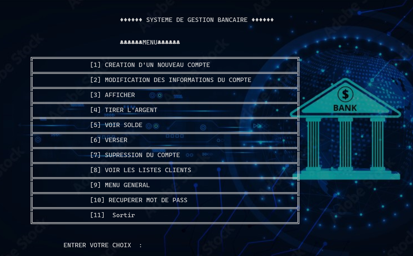 GitHub - AnikYoussef/Bank-management-system: Introducing our C-language ...