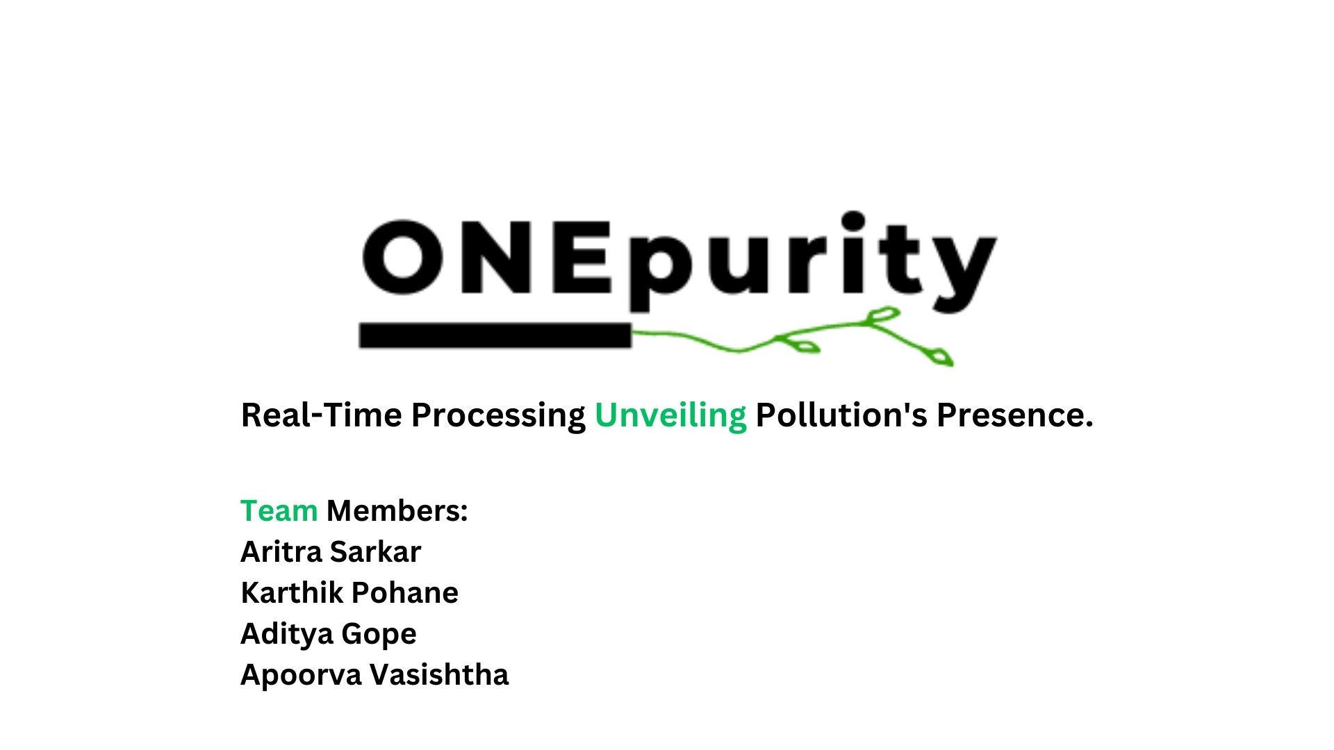 GitHub - karthikpohane/ONEpurity: ONEpurity is a robust Vehicle Pollution Emission Detection and ...