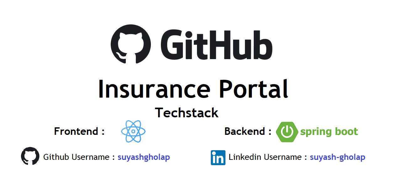 GitHub - suyashgholap/insurance-portal: Insurance Portal