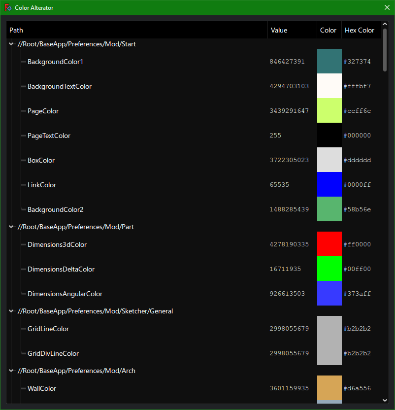 GitHub - Axeia/FreeCAD-Color-Alterator: A macro for FreeCAD that gets ...