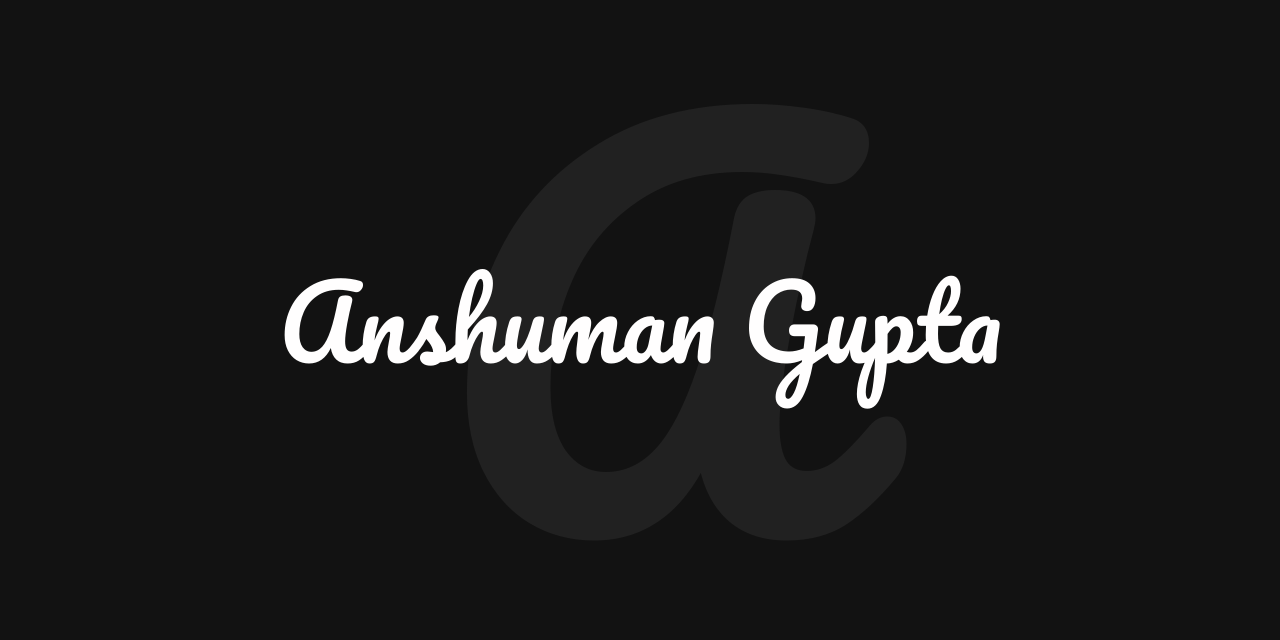 GitHub - i-anshuman/i-anshuman.github.io: Personal portfolio
