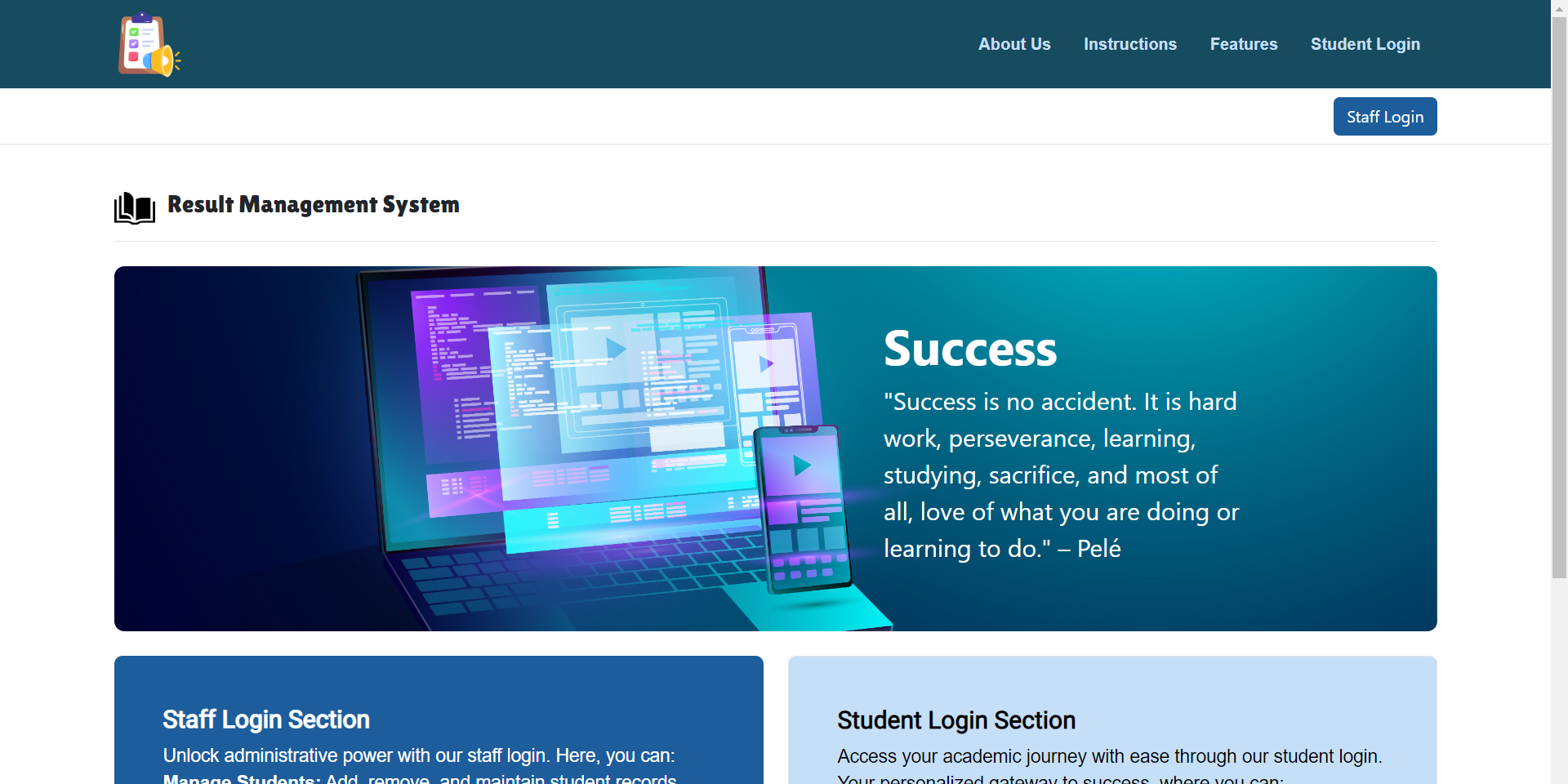 GitHub - gaurav-patil-1/result-management-system: The Result Management ...