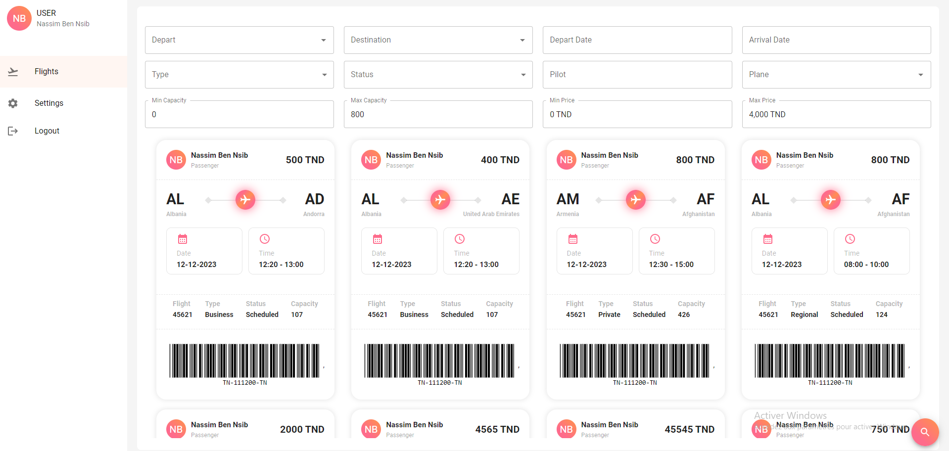 GitHub - NassimBenNsib/simple-flight-management-system: Simple Flight ...