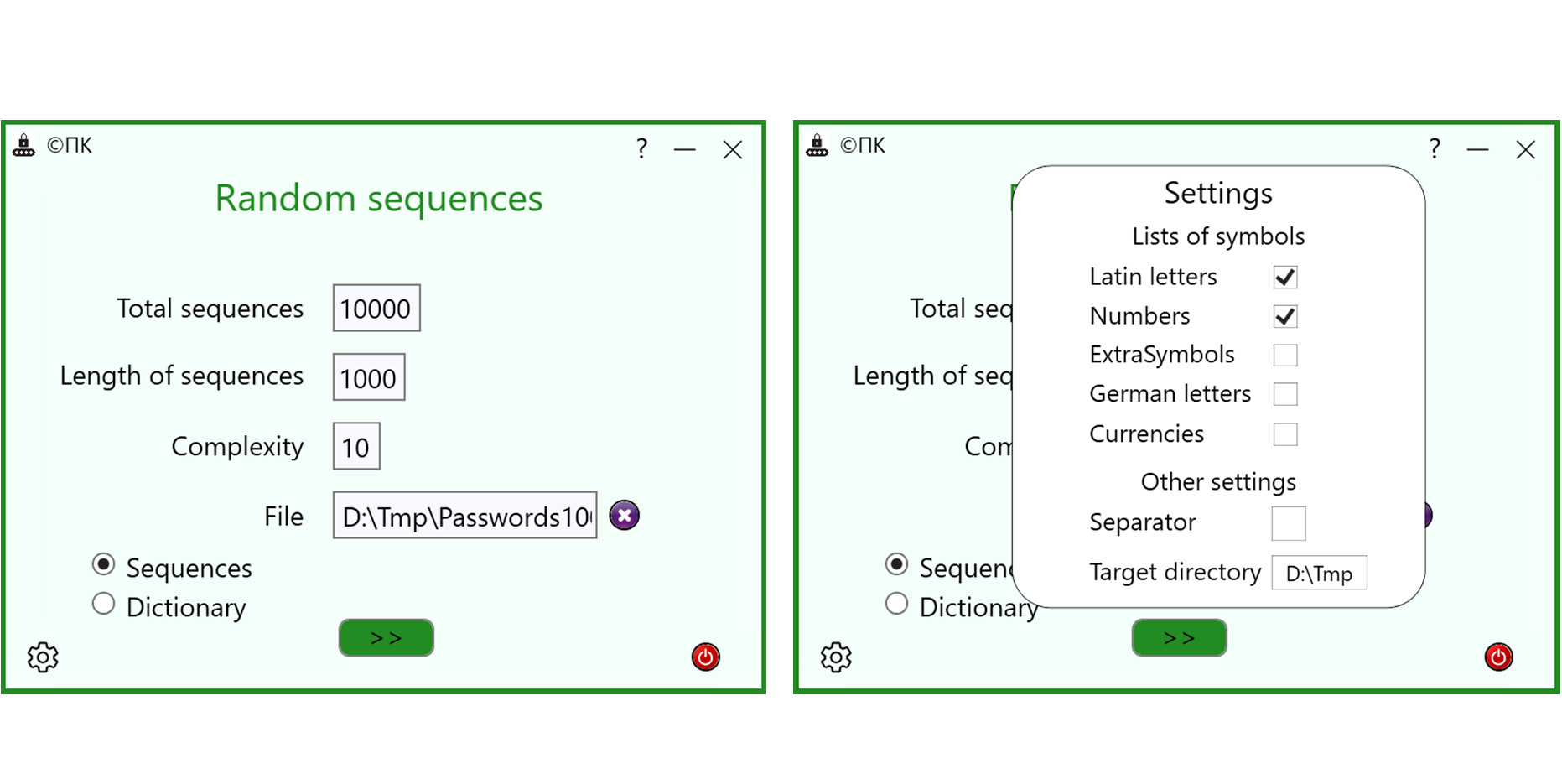 GitHub - MummiTroll/Passwords: Small app to generate sets of randomized symbol sequences