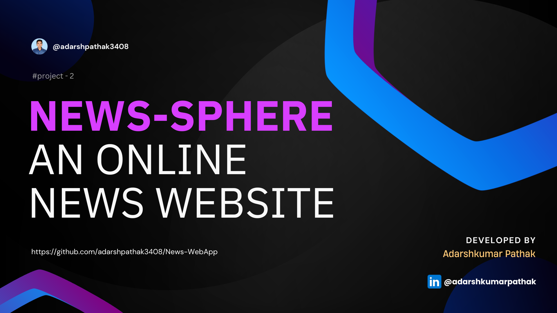 GitHub - adarshpathak3408/News-WebApp: "NewsSphere" is a dynamic news website that offers the ...