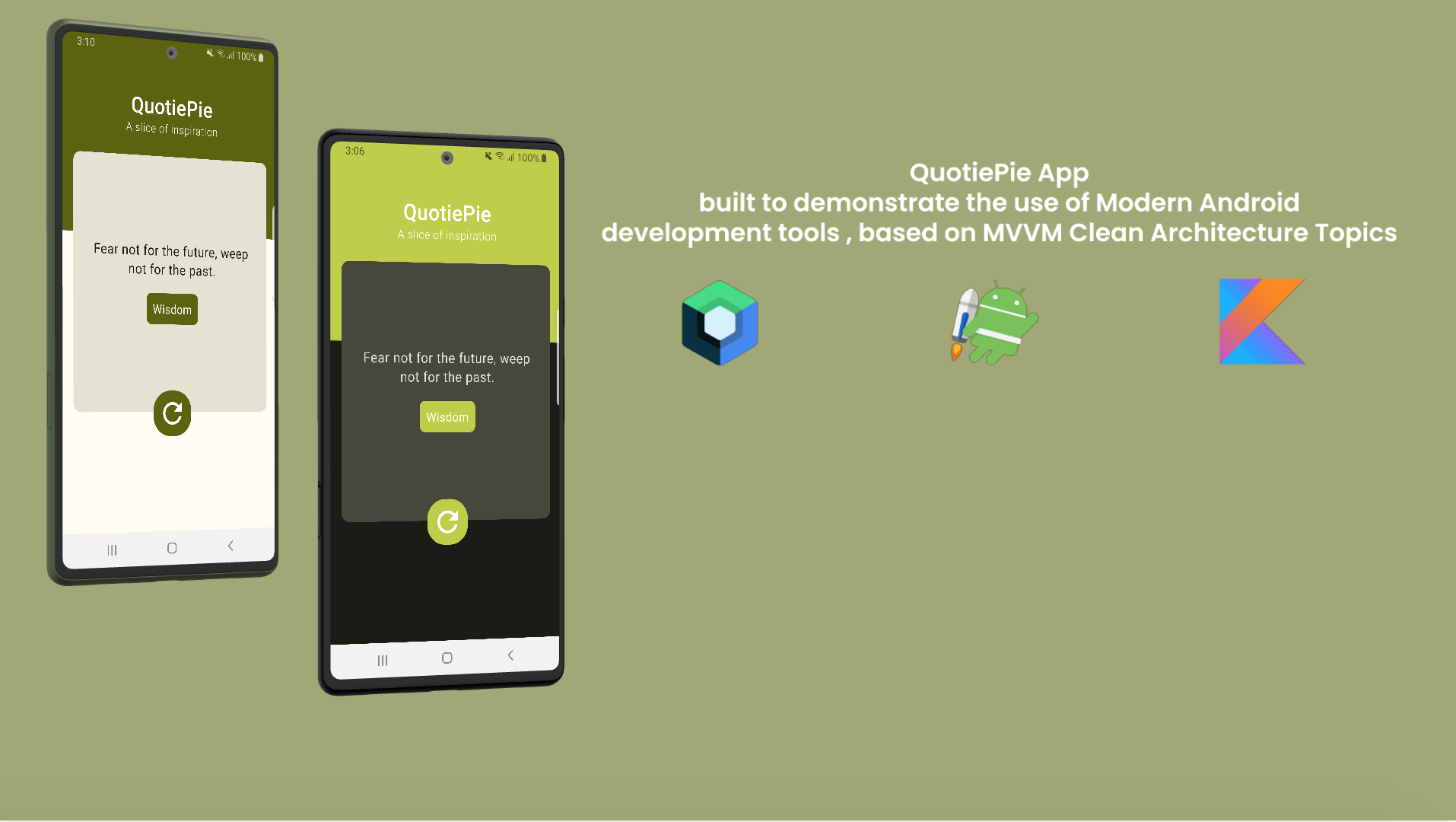 GitHub - guerbejhamdi/QuotiePie-Android: QuotiePie App built to demonstrate the use of Modern ...