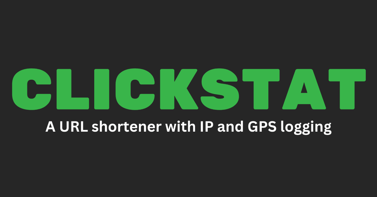 Github Itsmmdohaclickstat A Url Shortener With Gps Tracking Feature