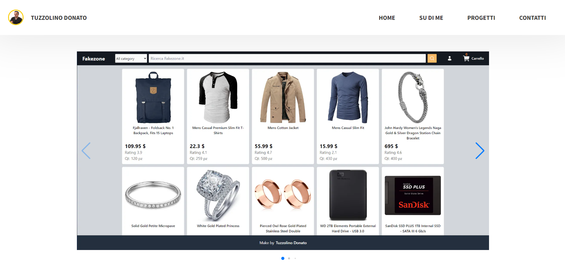 GitHub - ironkiller86/fakezone: Minimal clone of Amazon, to try the new feature of the framework ...