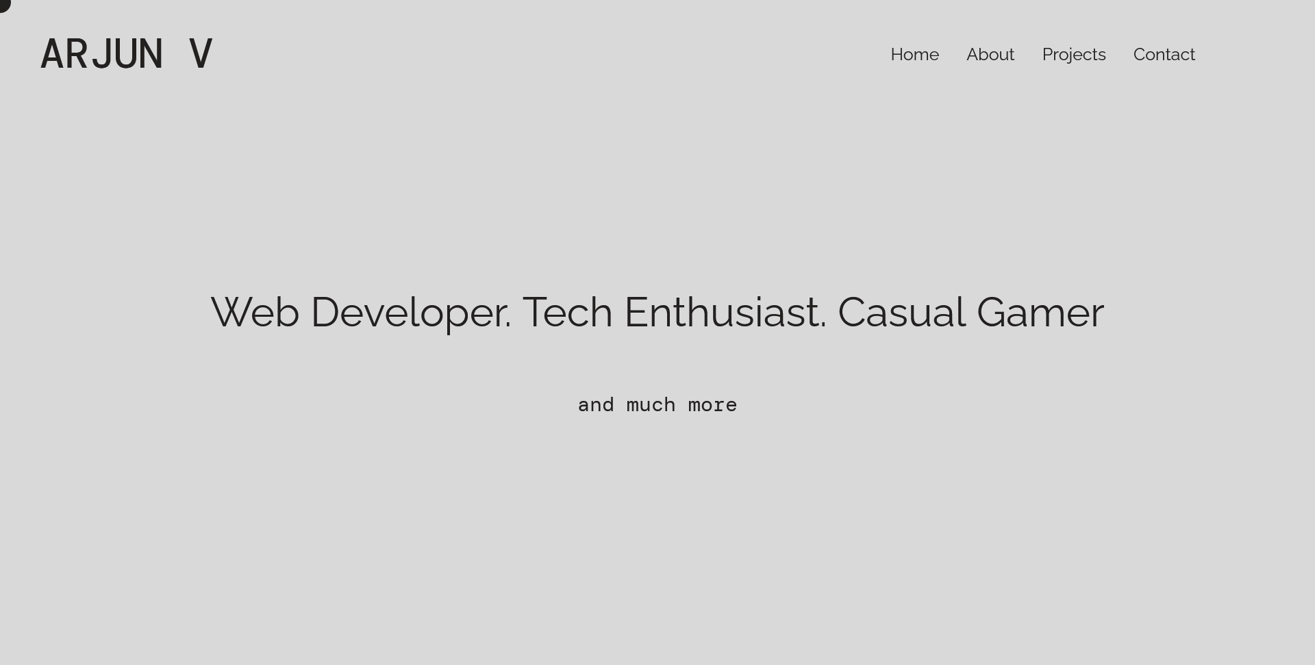 GitHub - notarjunvijayan/portfolio4.0: 4th iteration of My Portfolio Webpage