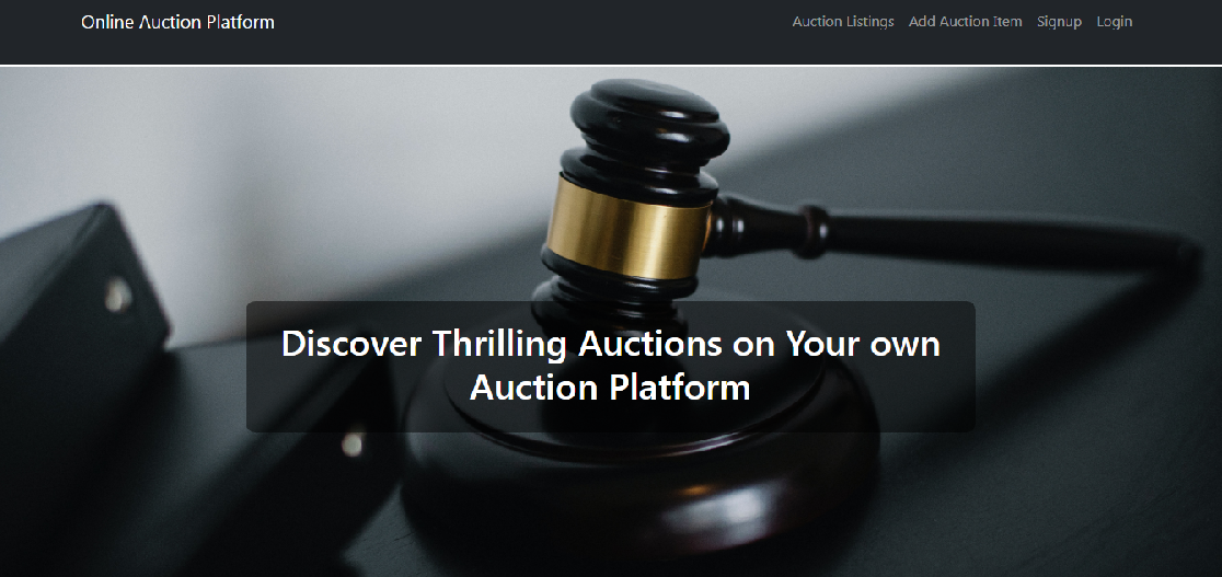 GitHub - Adarshjha111/Auction-Platform