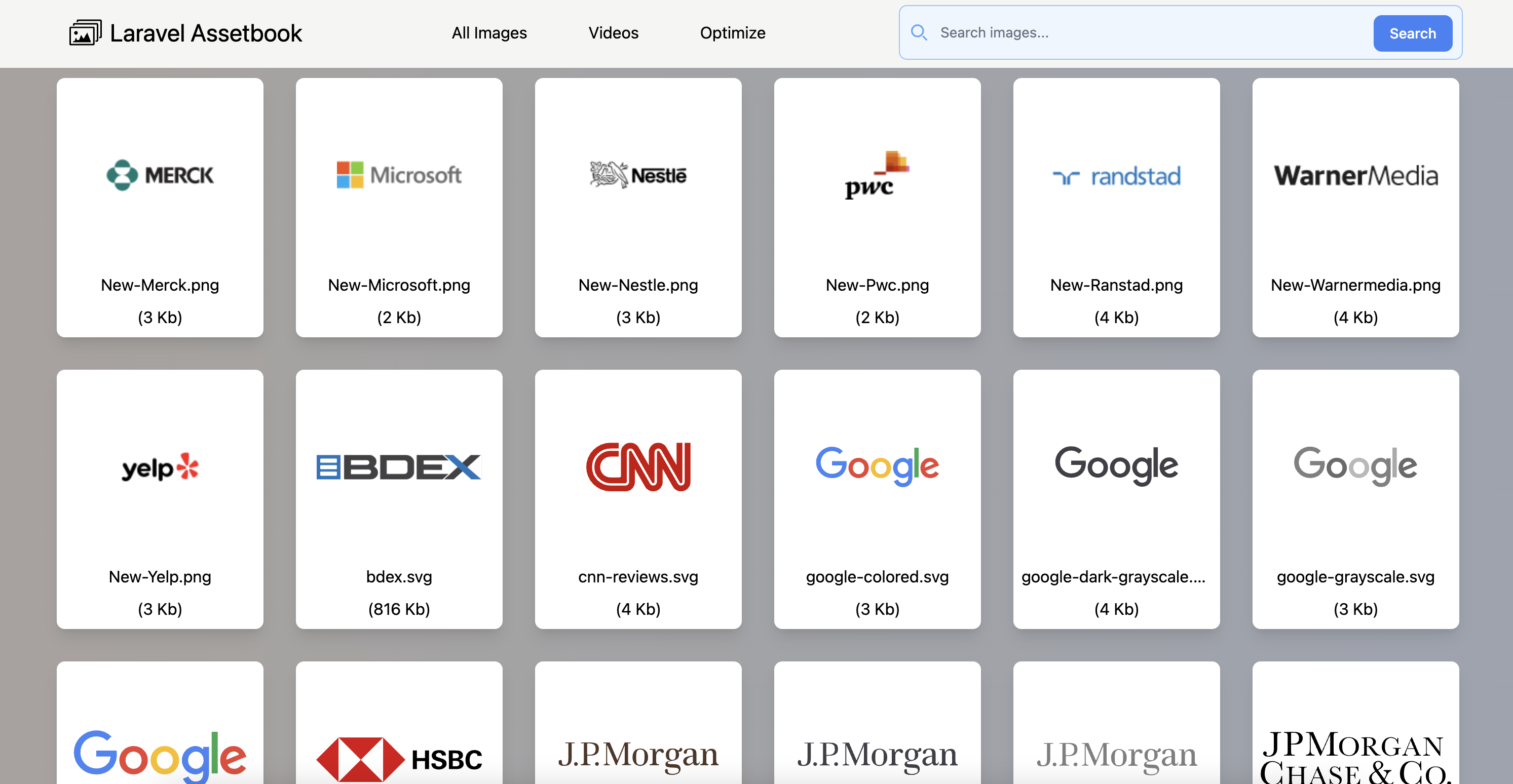 GitHub - skthon/Assetbook: WIP: A simple library for viewing Laravel Assets