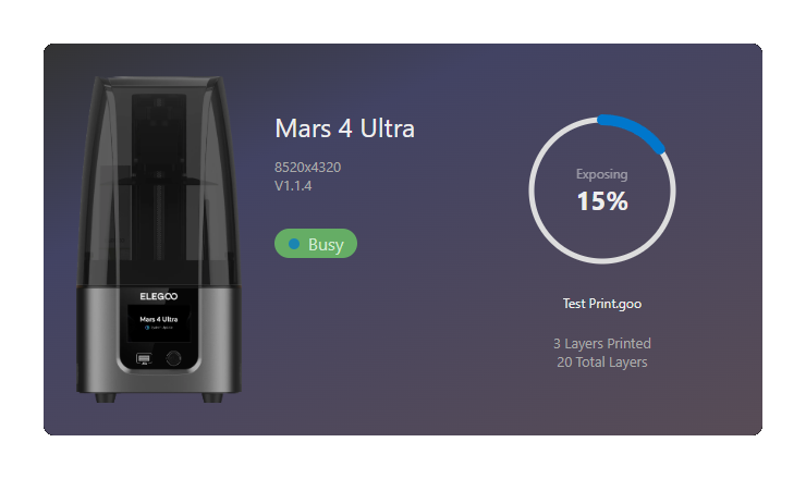 GitHub - ssewell/Elegoo3DPrinterMonitor: Application to provide remote ...