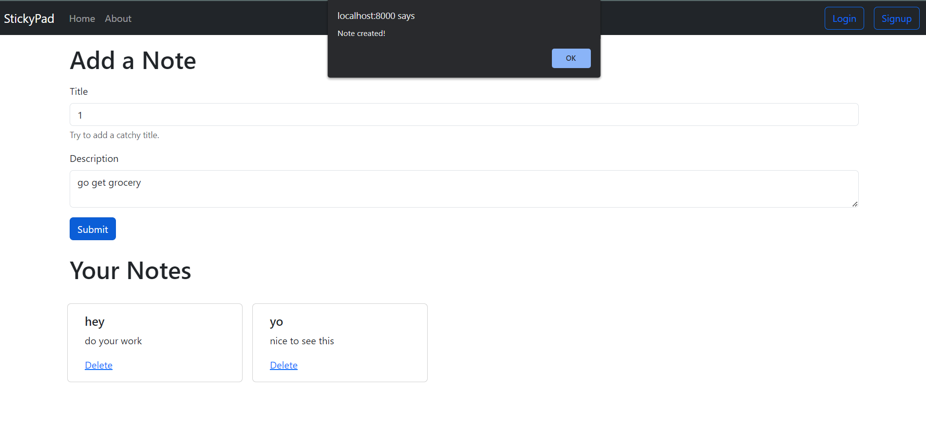 Github Garimaao1stickypad A Notes Application Built Using Html Css Javascript Mongodb And