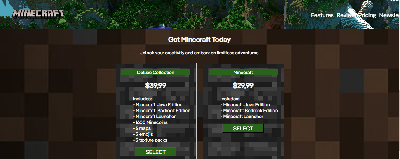 GitHub - saofi10/Minecraft-product-landing-page: This is another ...