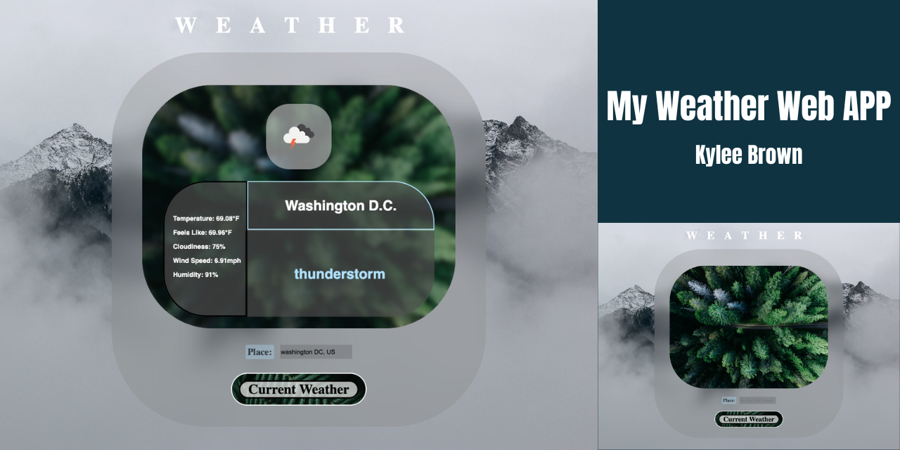 GitHub - KyleeMBrown/Weather-Web-App: Weather Web APP built using openweather API