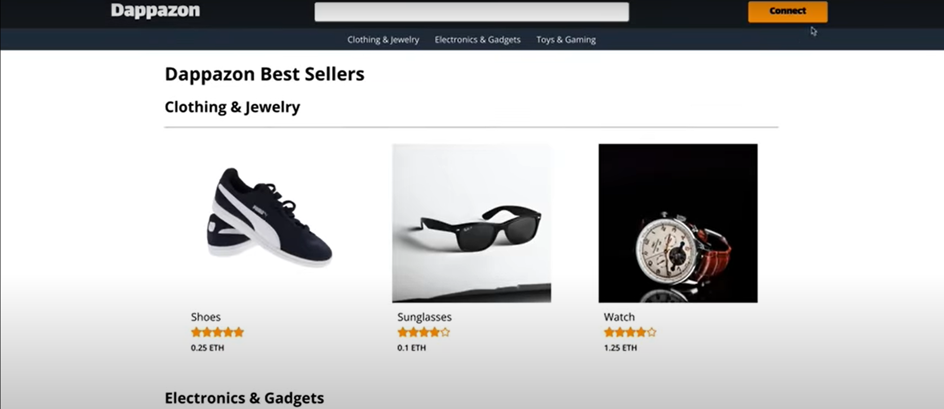 GitHub - sarthakpatwal2/Dapp: Decentralised Ecommerce website (Amazon clone)