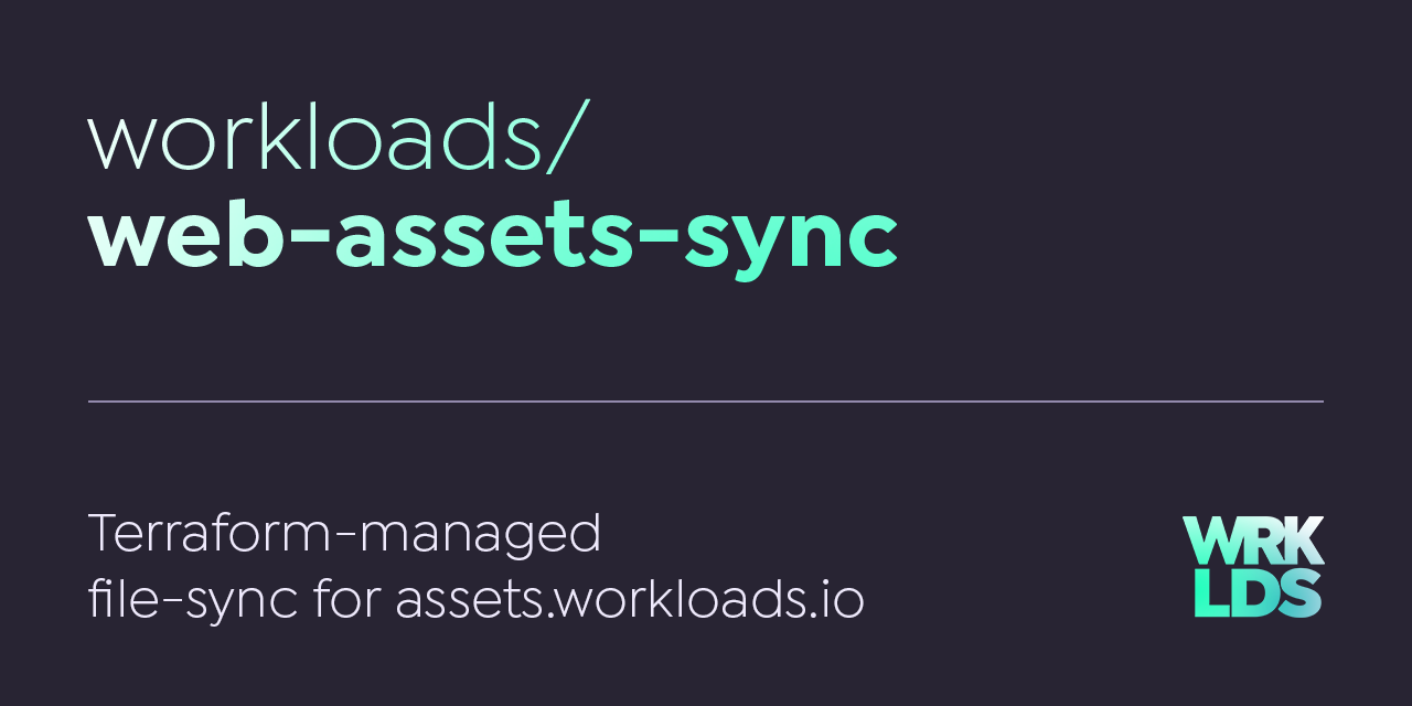Github Workloadsweb Assets Sync Terraform Managed Public Assets Sync 7122