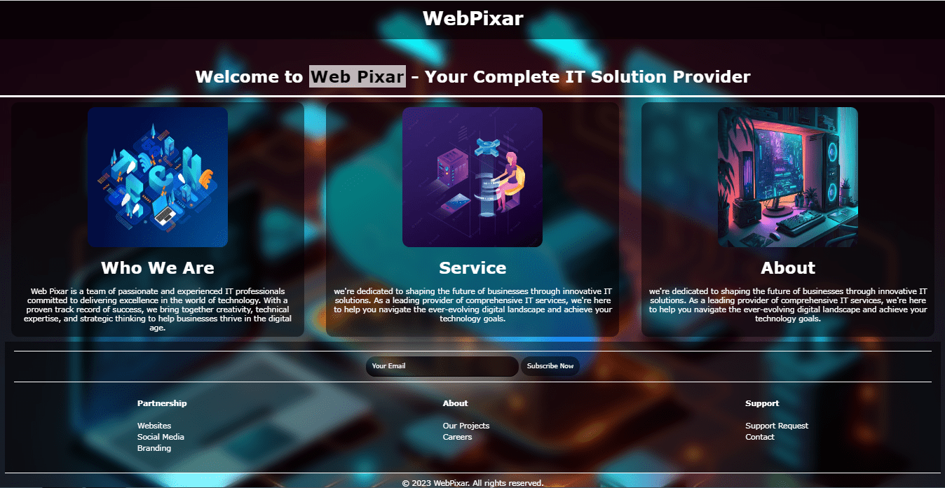 GitHub - DHEERAJHARODE/WebPixar