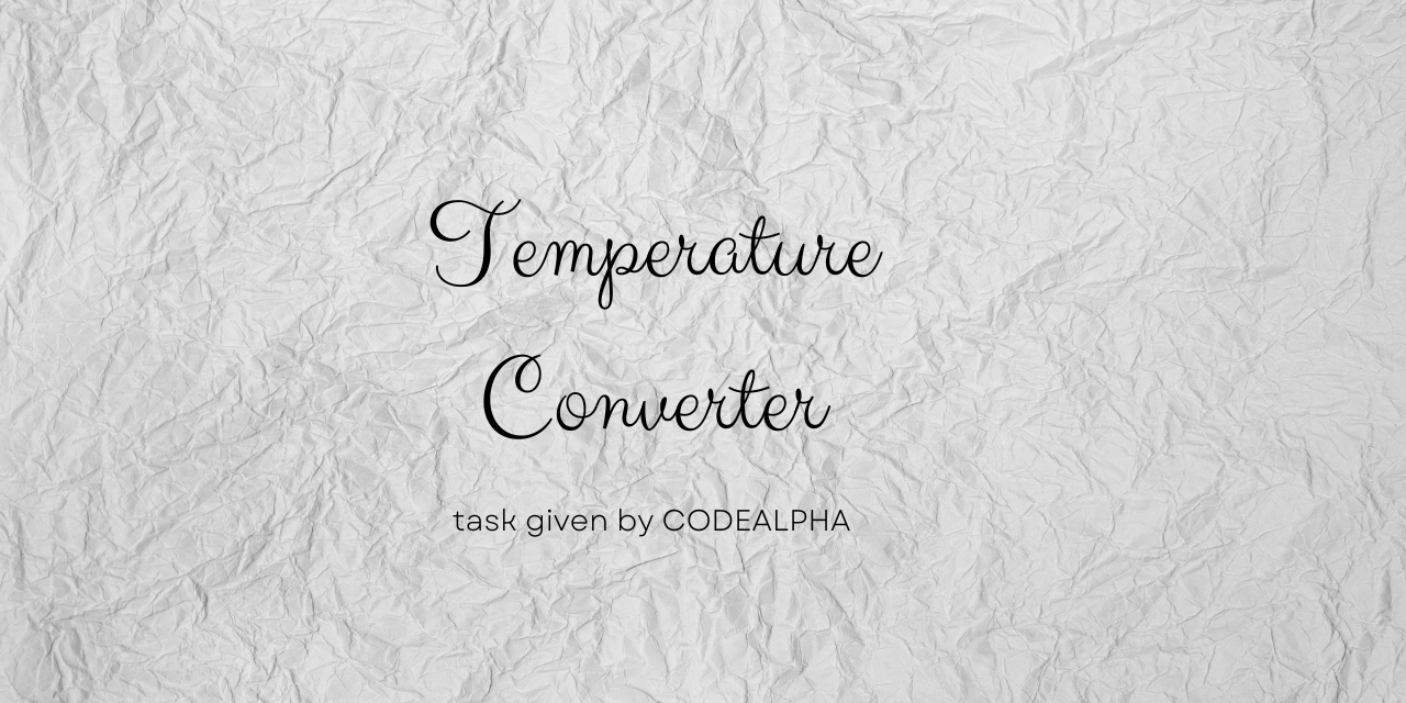 GitHub - MuskanT302/Temperature-converter