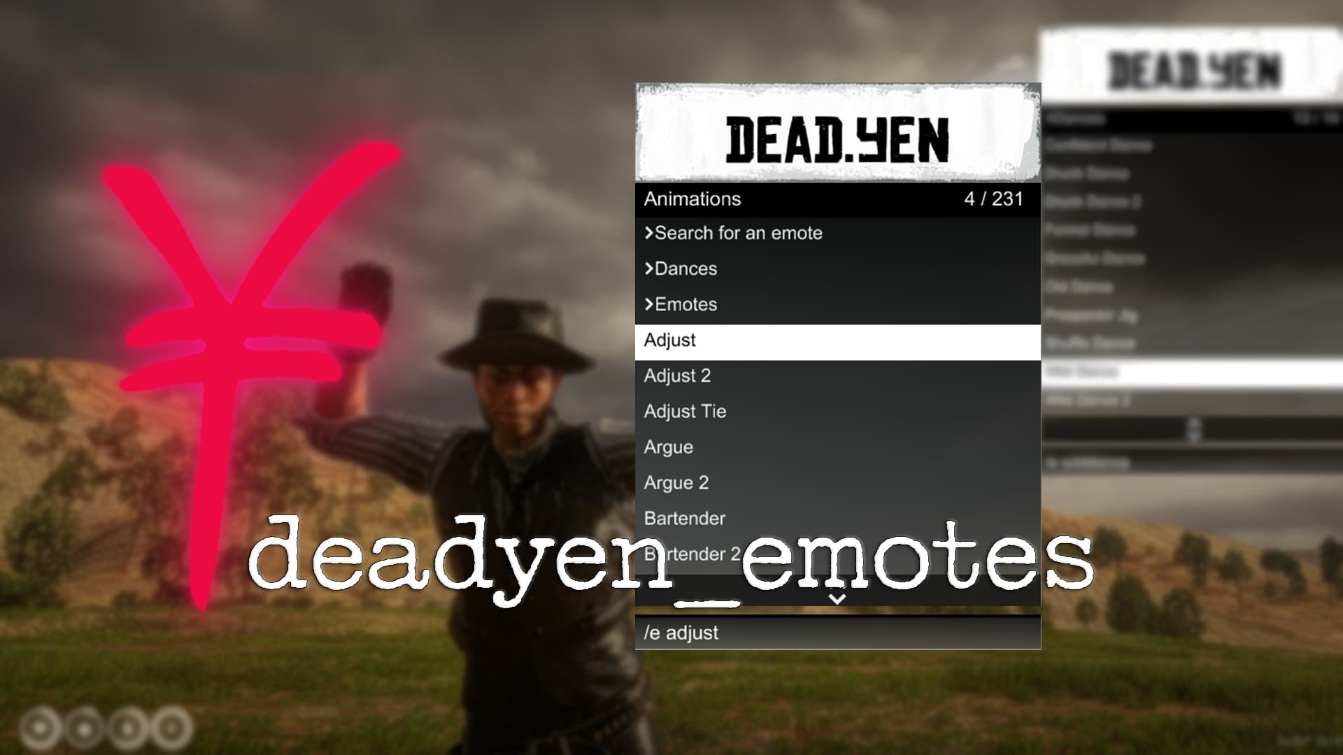 Github Deadyendeadyenemotes A Redm Emote Menu Packed With Over 250 Handpicked Animations 