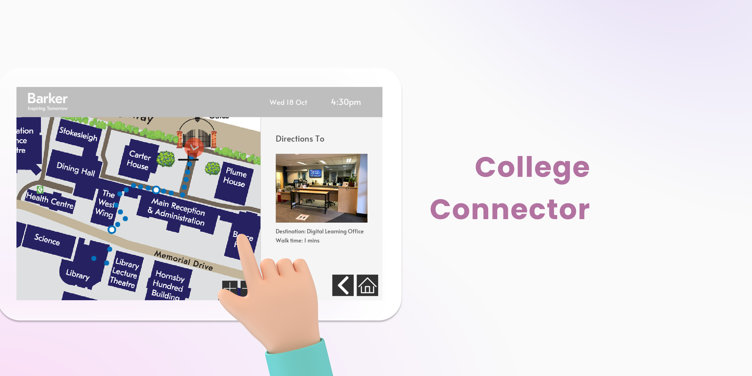 GitHub - jeremytraini/college-connector: An intelligent digital wayfinding system for schools.