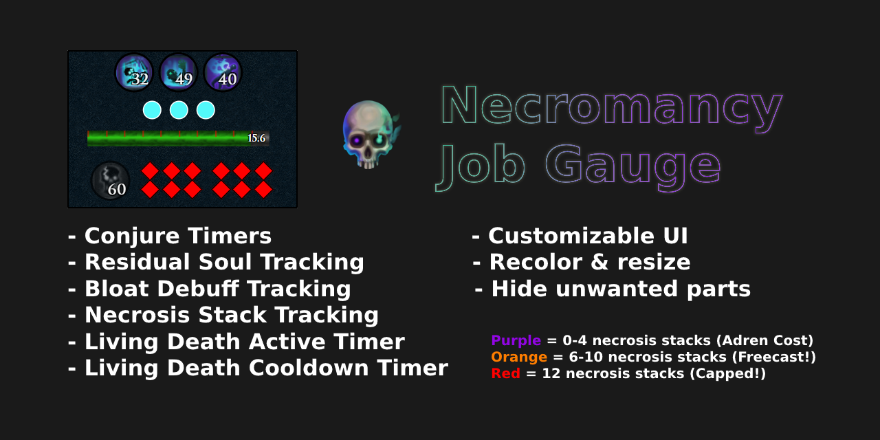 GitHub - NadyaNayme/NyusNecroJobGauge: An FFXIV-inspired job gauge for Necromancy