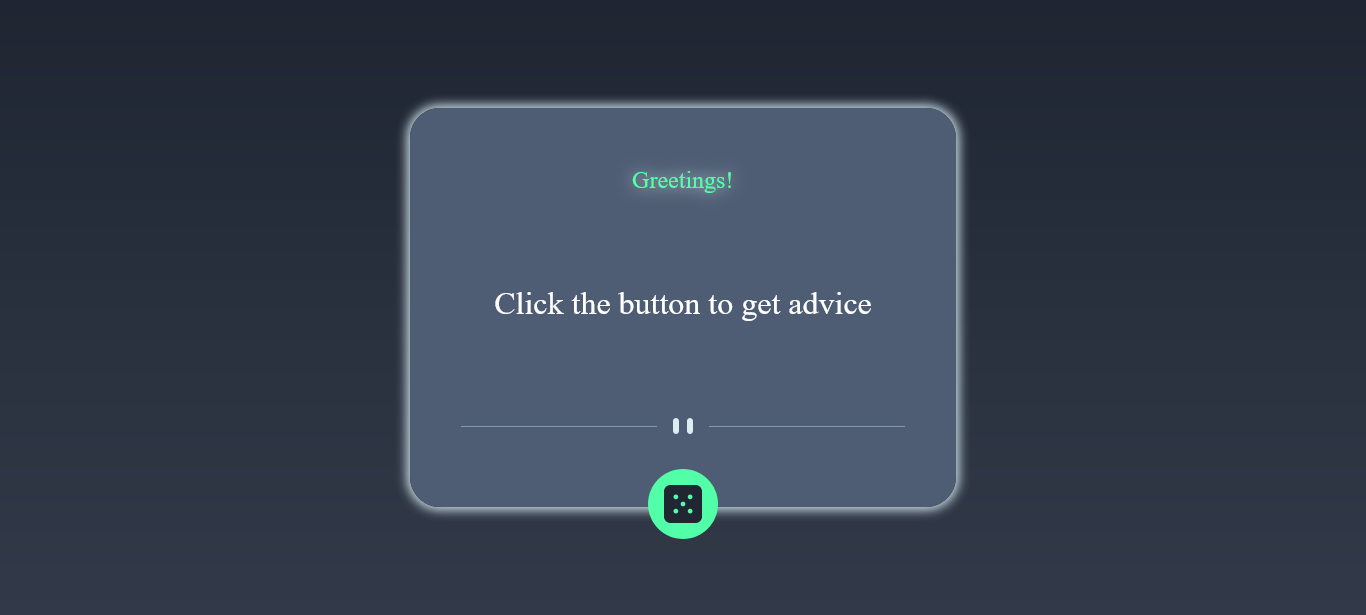 Github Ansh Malik1 Advice Generator Using Api This Is A Random Advice Generator Webpage