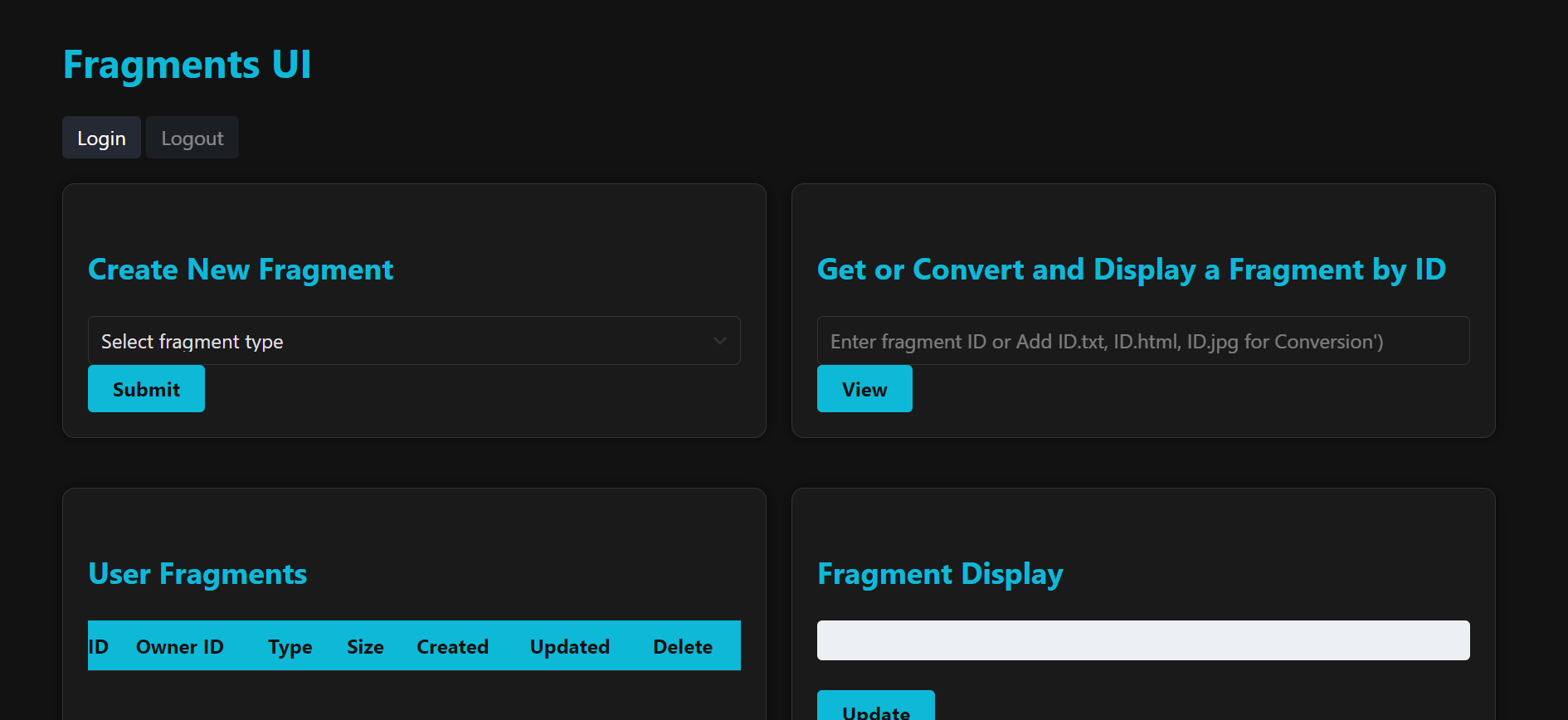 GitHub - DennisBaksheev/fragments-ui