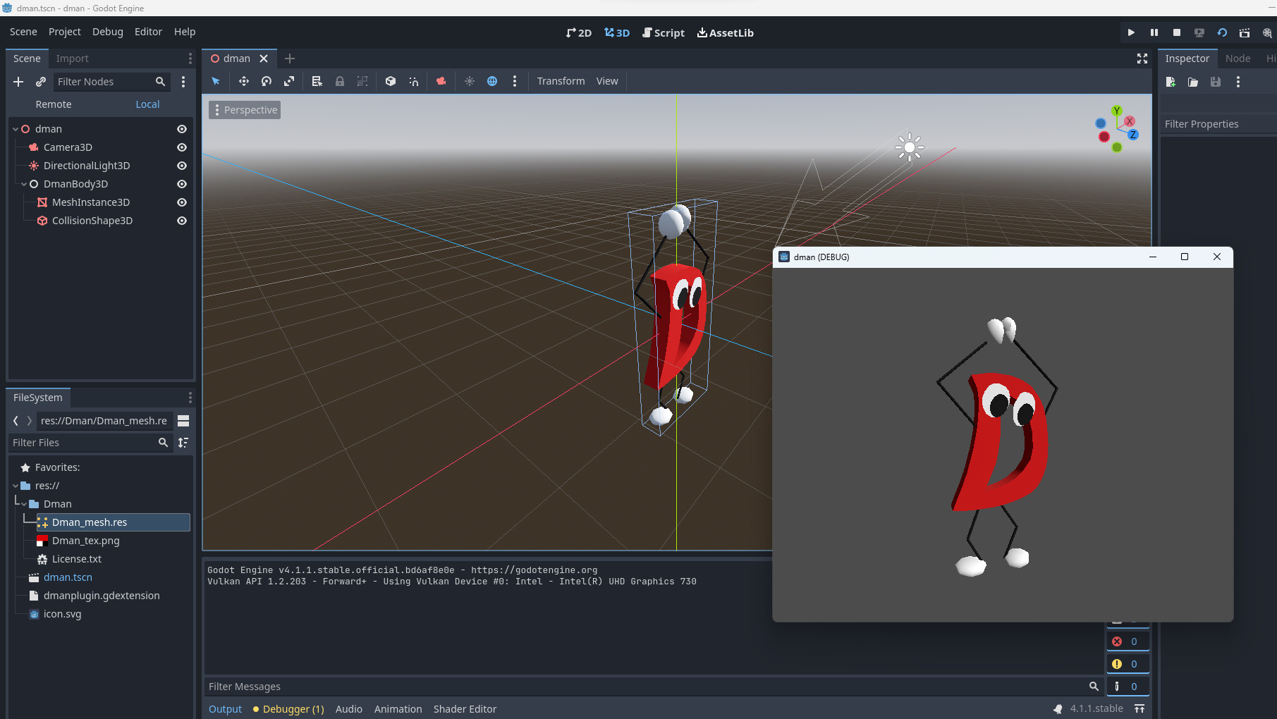 GitHub - outlandkarasu-sandbox/dman-godot: D言語くん Godot版
