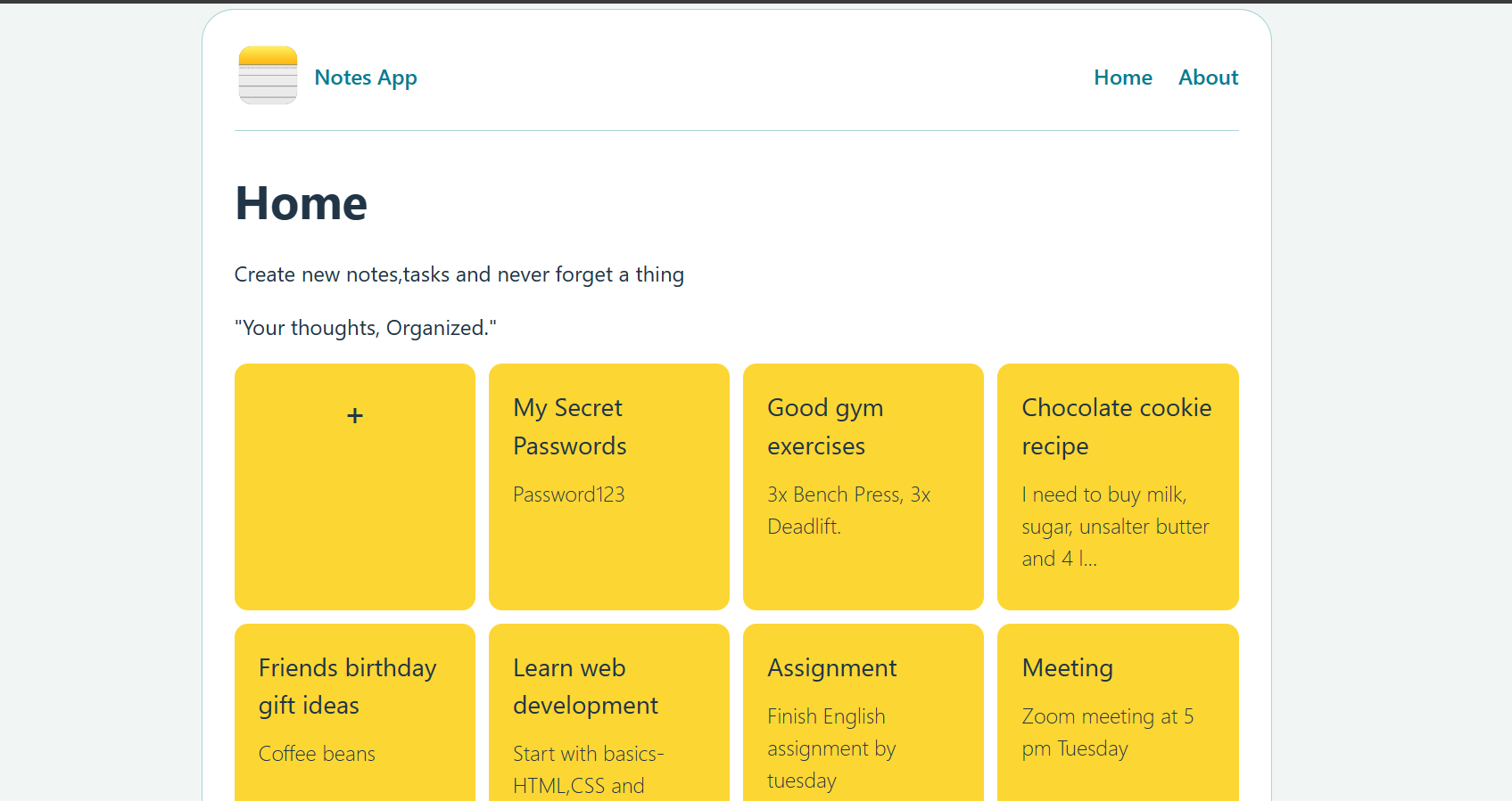 GitHub - SwethaThambidurai/Notes-App: A simple notes App that keeps you ...