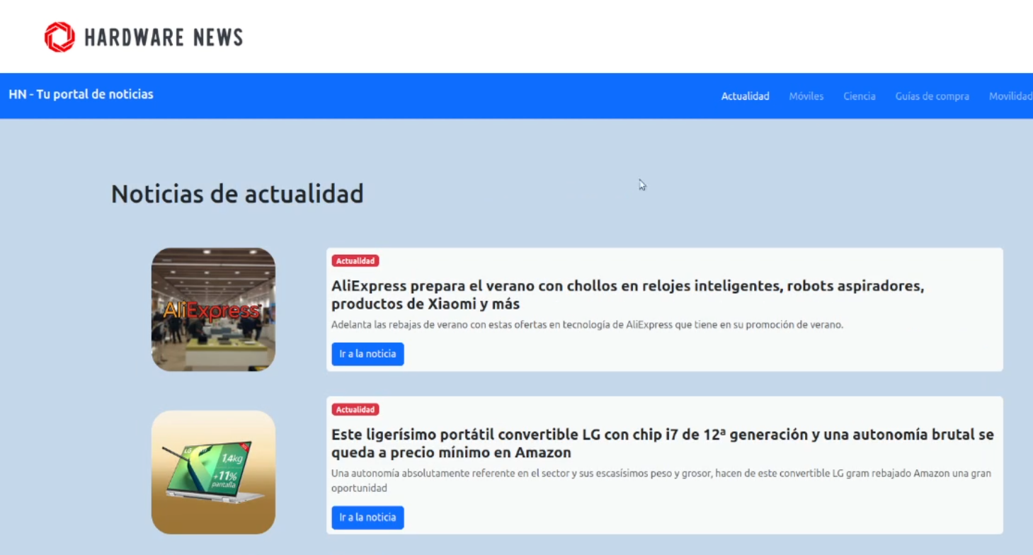 GitHub - sergipaya/pagina_noticias: Web de noticias sobre hardware mediante Vue y Laravel