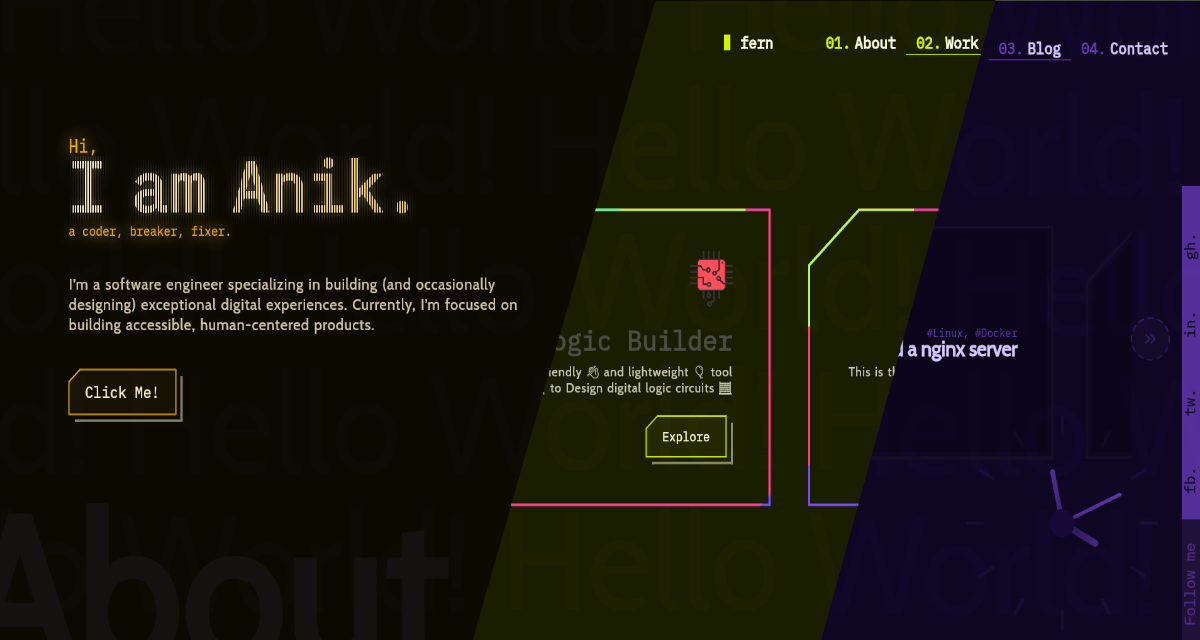 Github Carbonanik Portfolio This Is The Portfolio Of The Author рџњћ