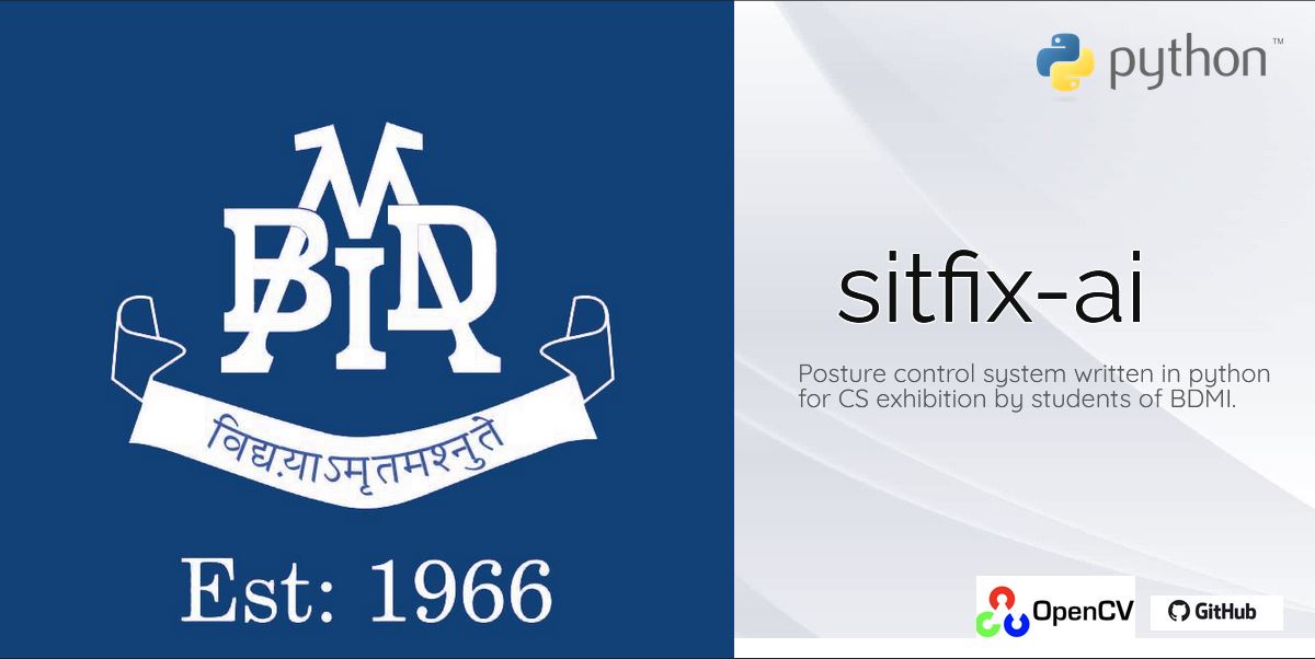 GitHub - avirsaha/sitfix-ai: Posture control system developed in python ...