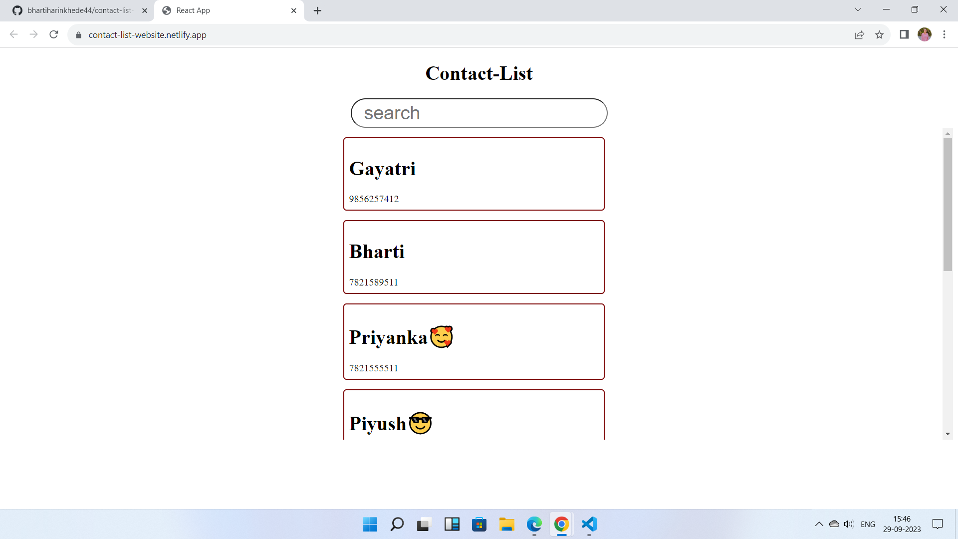 GitHub - bhartiharinkhede44/contact-list-app GitHub - bhartiharinkhede44/contact-list-app
